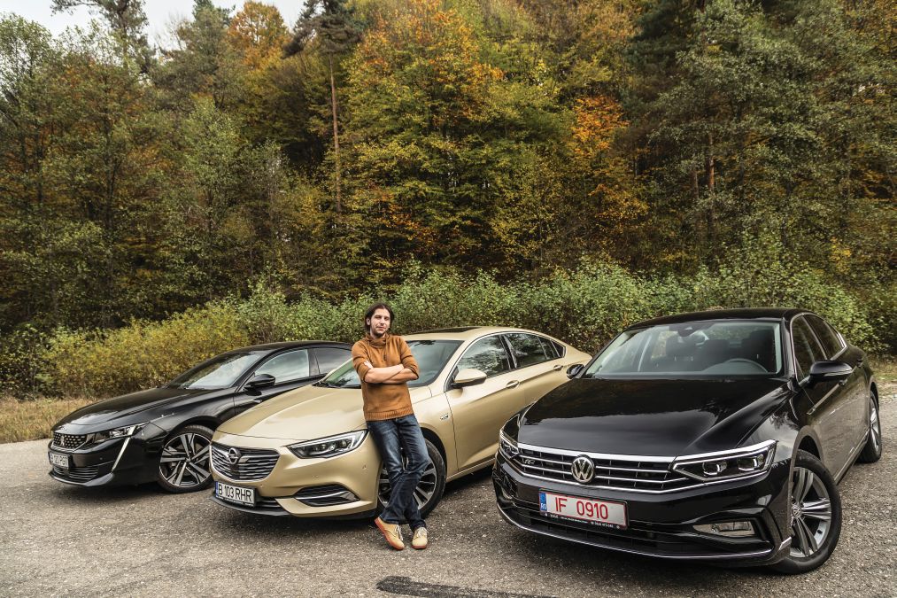 foto grup test comparativ VW passat 2.0 TDI, Opel Insignia Grand Sport ...